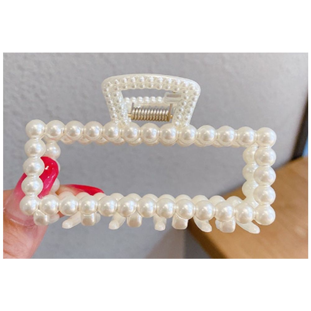 Cleste pentru Par Model Dreptunghi cu Perle | NailsUp.ro